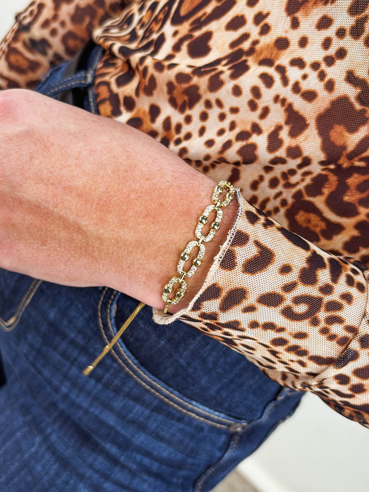 Sparkle Link Bracelet – Glamour Farms Boutique